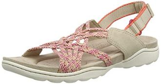 Clarks Femme Amanda Ease Sandale, Sand Combi, 41.5 EU