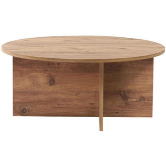 M&S Collection Table basse ronde en agglom&eacute;r&eacute; Soleil