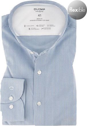 Olymp Herren Hemd blau gestreift