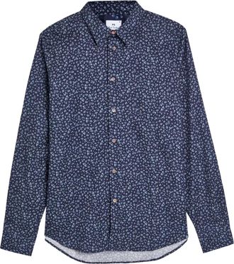 Paul Smith chemise Oxalis &agrave; fleurs - Bleu