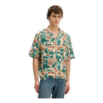Barrow Abstrakt bedrucktes Kurzarmhemd - - Shirts - Herren - Mehrfarbig - M