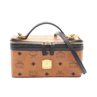 MCM Pre-owned Visetos PVC Coated Canvas Leder 2way Handtasche - - Pre-owned - Damen - Braun - ONE SIZE