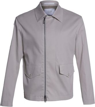 Paolo Pecora Homme, Vestes, Gris, Taille: S Gabardine Jacket