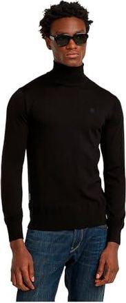 G-Star G-Star Homme Premium Core Turtle Neck Knitted Sweater, Noir (dk black D25177-D847-6484), S
