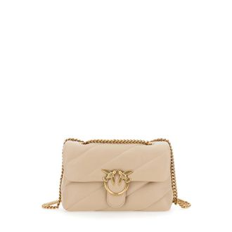 Pinko Pinko, Femme, Sacs, Beige, Taille: ONE Size Sac Beige Love Puff Classic