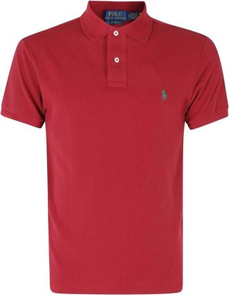 Polo Ralph Lauren Homme, Tops, Rouge, Taille: XL Polo en maille &agrave; manches courtes