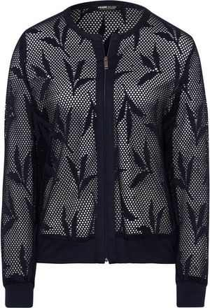 Frank Walder Kurzjacke im Blousonstil mit elastischer Lochspitze