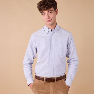 Bexley Kevon - Chemise homme bleu marine et blanc