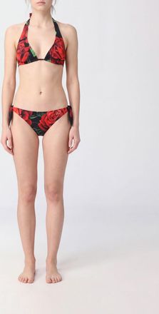 Dolce & Gabbana Triangel-Bikini mit Blumendruck und Neckholder