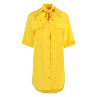 Equipment G&uuml;rtel-Hemdblusenkleid - - Dresses - Damen - Gelb - XS