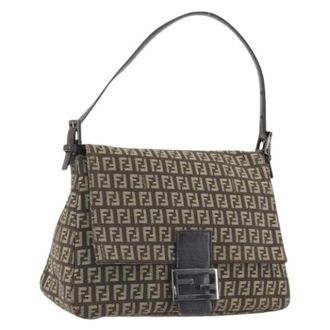 Fendi Pre-owned Vintage Zucchino Shoulder Bag - Femme - Pre-owned - Brun - Taille: ONE Size