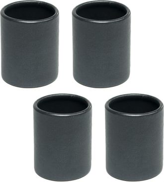 Hemobllo UKCOCO 4 Kleiner Rundblumenk&uuml;bel aus Pappkarton Schwarz Zylindrische Blumenverpackungseimer f&uuml;r Blumenarrangements und Floristik Dekorative Geschenkbo