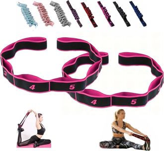 Generic 2PC Fitness-Widerstandsband f&uuml;r Dehn&uuml;bungen und Yoga, verschlei&szlig;fester Fitness-Stretch-Trainingsg&uuml;rtel, 8-teilige elastische Trainingsb&auml;nder f&uuml;r t&auml;gli