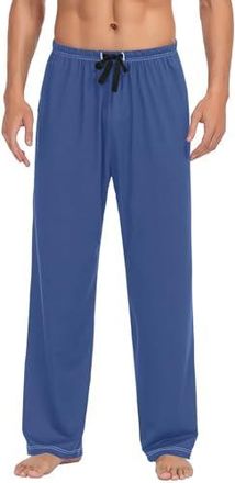 Generic Pantalon de pyjama pour homme, pantalon de pyjama noir &agrave; coupe droite pour homme, Couleur 03, M