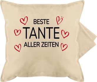 Shirtracer Kissenbezug - Deko Kissen - Beste Tante aller Zeiten | Tante Geschenk | Beste Tante Geschenk | Geschenke für Tante Geburtstag | Tante Geburtstagsgesch