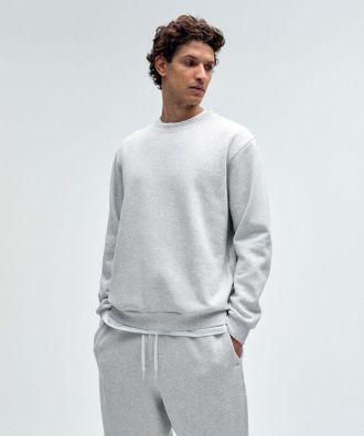 lululemon Steady State Pullover mit Rundhalsausschnitt f&uuml;r M&auml;nner - Gr&ouml;&szlig;e 2XL in Heathered Core Ultra Light Grey