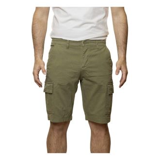 Censured Homme, Shorts, Vert, Taille: XL Bermuda Cargo en Gabardine Stretch