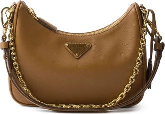 Prada sac porté épaule Re-Edition - Marron