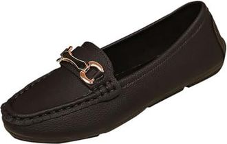 Generic Mocassins confortables et &eacute;l&eacute;gants pour femme, couleur unie, classiques, l&eacute;gers, respirants, &agrave; enfiler, d&eacute;contract&eacute;s, pour le travail, le bureau, les 