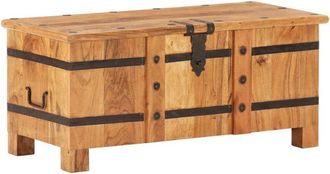 vidaXL Truhe 90x40x40 cm Massivholz Akazie vidaXL