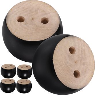 Valiclud 6 St&uuml;ck Teiliges Massivholz M&ouml;belbeine Sofa F&uuml;&szlig;e Stabile Holzf&uuml;&szlig;e f&uuml;r Couch Schrank und Tisch rutschfest Einfache Montage Belastbar und Langlebig Pass