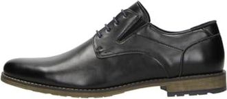 Fitters Footwear Fitters Hommes Chaussures daffaires Max Couleur Black PU, Chaussures pour Hommes Grandes Tailles - Grandes Chaussures Hommes, Max 53 EU Black PU