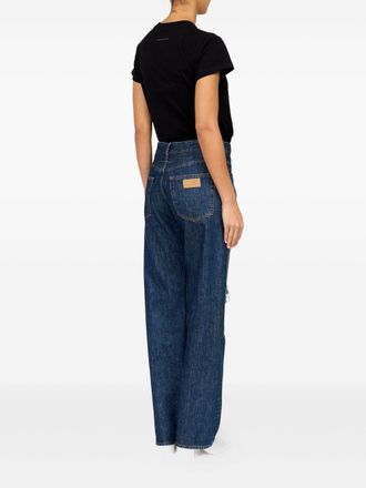 Maison Margiela Distressed Barrel Jeans - Indigo