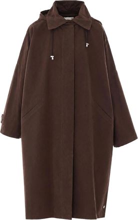 Pret Pour Partir Manteau Au Genou - Marron