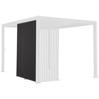Sweeek Triomphe persienne verticale 4m. aluminium. panneau brise vue. anthracite