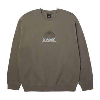 HUF Worldwide Network Crew - - Sweatshirts & Hoodies - Herren - Braun - L