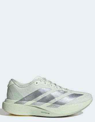 adidas adidas Performance Adizero EVO SL Sneaker in Salbeigr&uuml;n und Silber