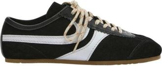 Dries Van Noten Femme, Chaussures, Noir, Taille: 41 EU Suede Baskets