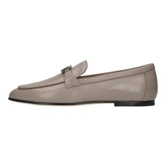 Tod's Logo Plakette Leder Loafer - - Shoes - Damen - Grau - 36 1/2 EU