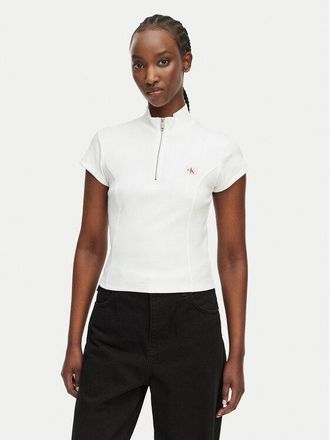 Calvin Klein Jeans T-Shirt LV047G240G Wei&szlig; Slim Fit