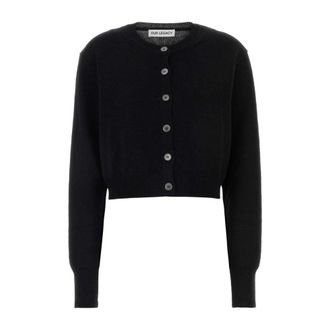 Our Legacy Femme, Pulls, Noir, Taille: 38 FR Cardigan en m&eacute;lange de lin