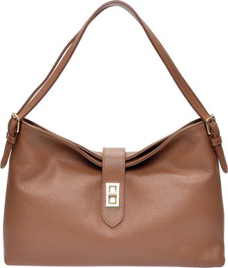 Anna Luchini Braun Rindsledertasche