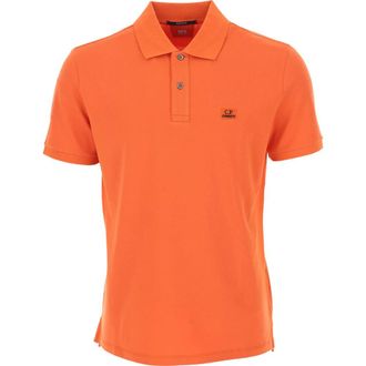 C.P. Company Logo-Patch Kurzarm-Polohemd - - Tops - Herren - Orange - XL