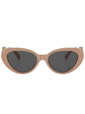 Versace lunettes de soleil Medusa &agrave; monture ronde - Tons neutres