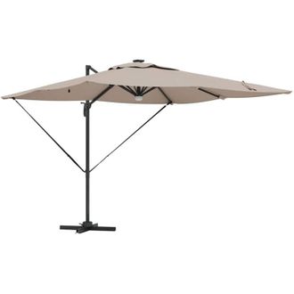 vidaXL Vidaxl - Parasol Roma Taupe 286 x 285 x 270 cm Aluminium, Polyester