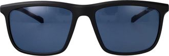 Emporio Armani Lunettes de soleil rectangulaires - Homme - Accessoires - Noir - Taille: 57 MM