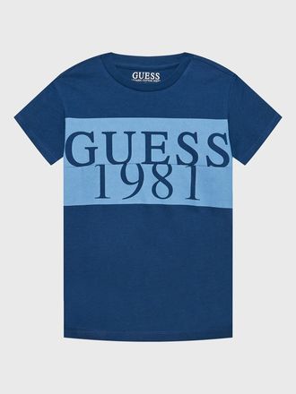 Guess T-Shirt L3GI07 K8HM0 Dunkelblau Regular Fit
