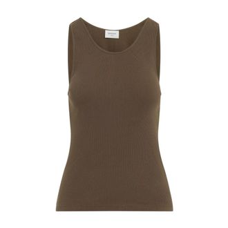 Saint Laurent Cassandre Tank Top - - Tops - Damen - Braun - L
