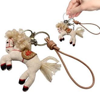 Generic Porte-cl&eacute;s cheval, Nouvel An 2026 porte-bonheur mignon | Porte-cl&eacute;s ann&eacute;e du cheval | pour sac &agrave; main, sac &agrave; dos, voyage, anniversaire, festival de pr