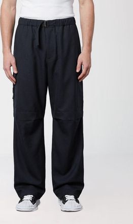 Darkpark Pantalon large en pure laine vierge avec ceinture