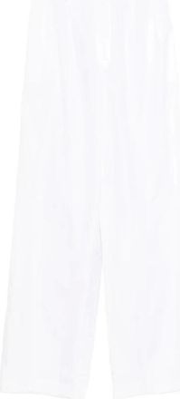Ermanno Scervino Pantalon Large Court - Femme - Pantalons - Blanc - Taille: 40 FR