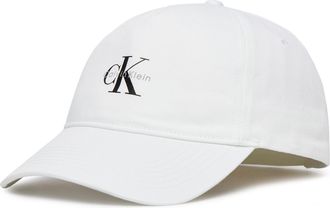 Calvin Klein Cap Calvin Klein Monologo Printed Baseball Cap LV04K5027G Wei&szlig;