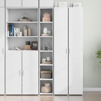 vidaXL Credenza Bianca 30x41x185 Cm In Legno Multistrato - Vidaxl