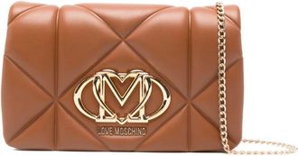 Love Moschino Femme, Sacs, Brun, Taille: ONE Size Sac bandouli&egrave;re matelass&eacute;