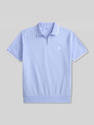 Polo Ralph Lauren Regular Fit Poloshirt aus Baumwoll-Mix mit Rei&szlig;verschluss