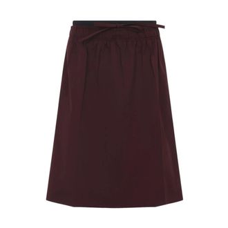 Prada Popeline-Rock - - Skirts - Damen - Braun - M